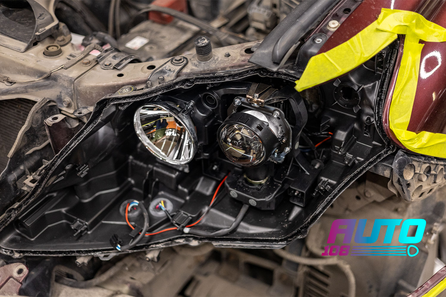 Тюнинг фар Lexus RX 3 – замена линз на Bi LED модули, улучшение света